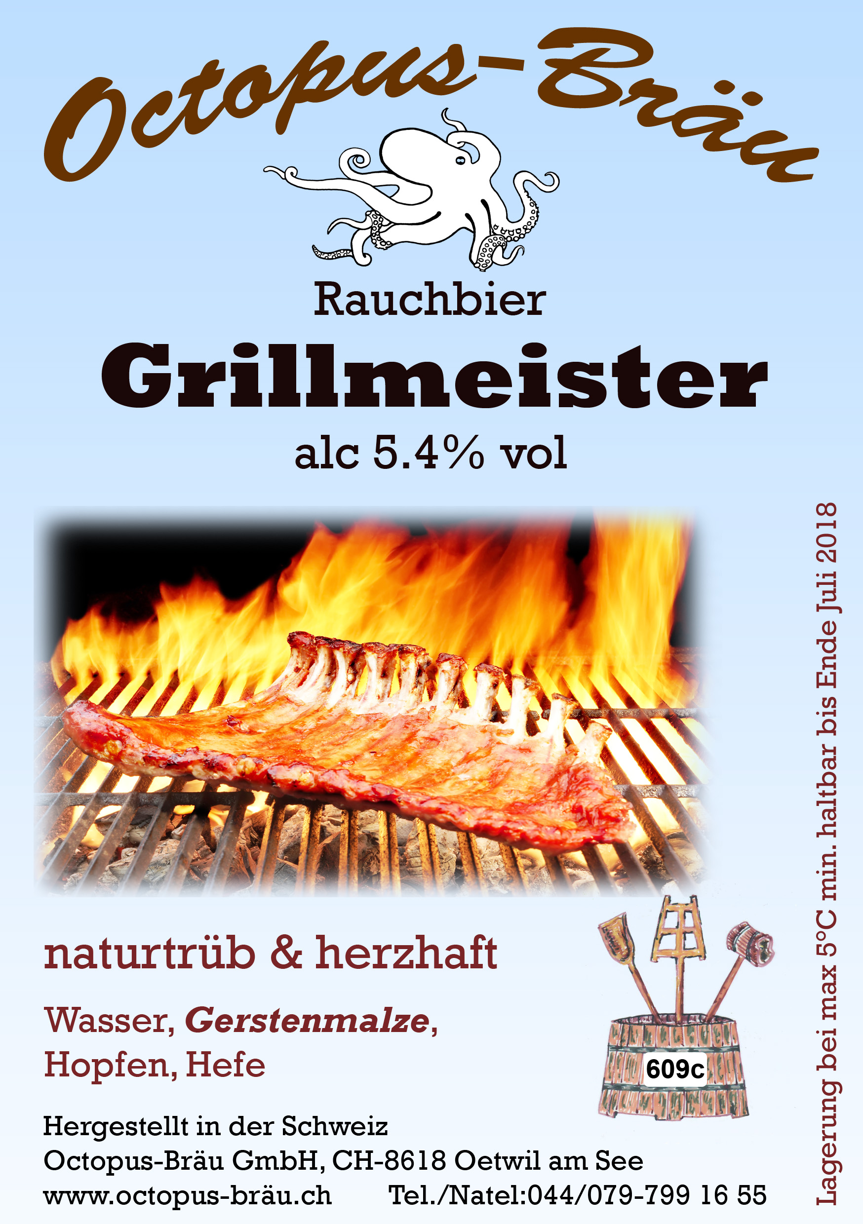 Bier - Grillmeister | Brauerei Octopus-Bräu | Brauerei-Kompass Schweiz